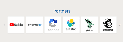 Partners op homepage